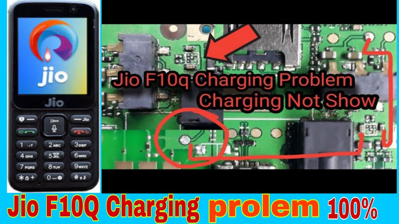 Jio F10Q charging prolem 100% working 2022 - YouTube