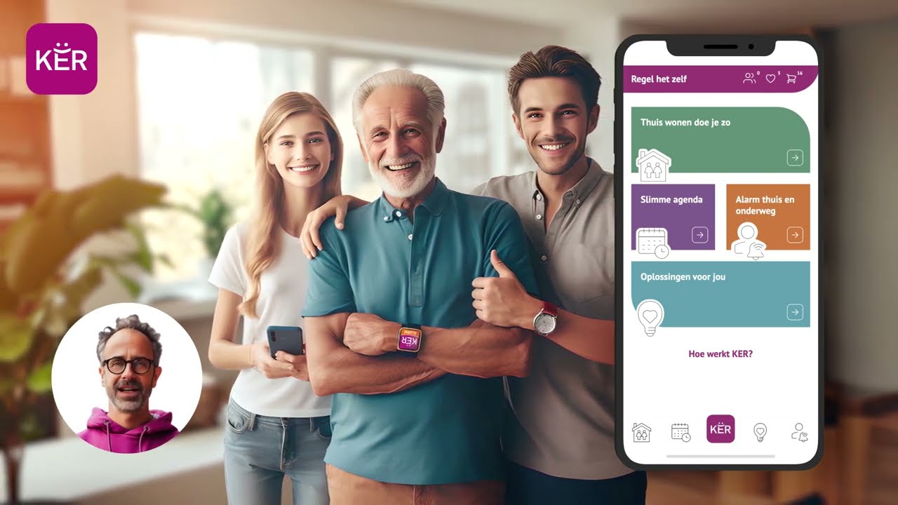 Senioren en mantelzorgers regelen het online met KER