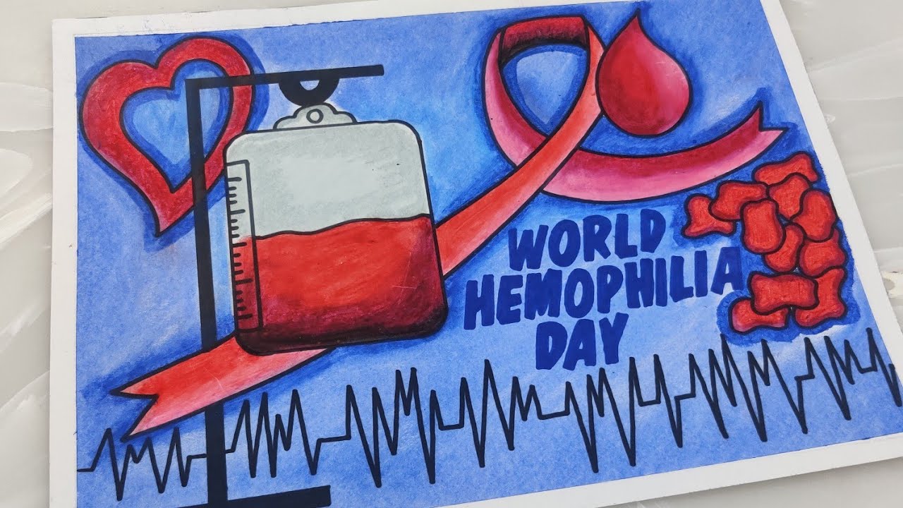 World Haemophilia Day awareness drawing poster/World Bleeding Disorders ...