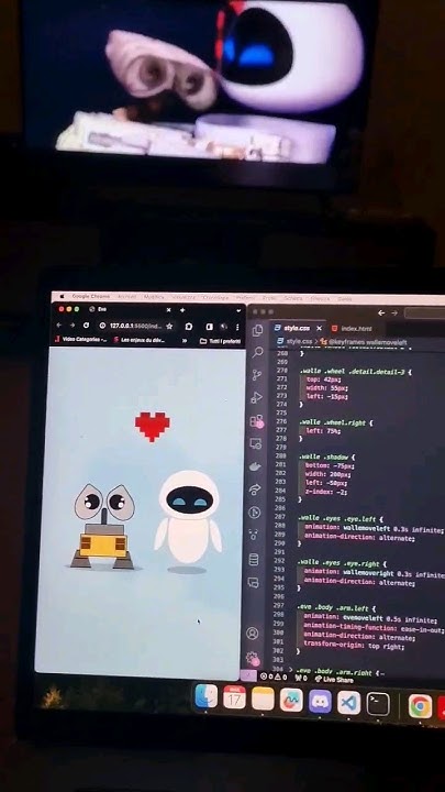Desenhando com CSS: Wall-e Eve. #cssart #html #css #codigo #study - YouTube
