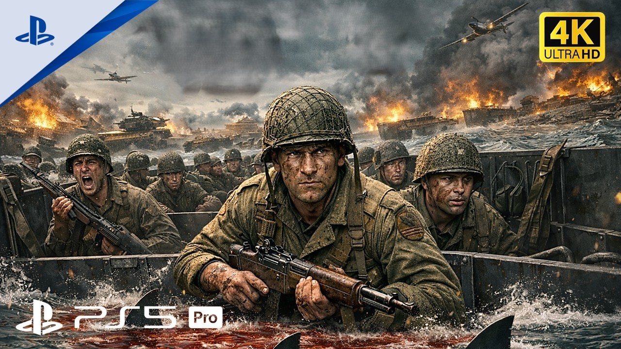 D-Day 1944 – BRUTAL OMAHA BEACH LANDING 😱 | COD WWII Normandy Campaign ...