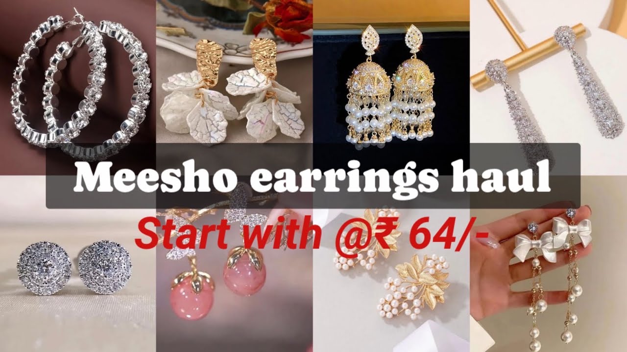 Meesho earrings haul | honest review #meesho #meeshoearrings - YouTube