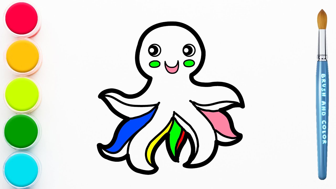 How to Draw a Octopus | Step by Step - YouTube