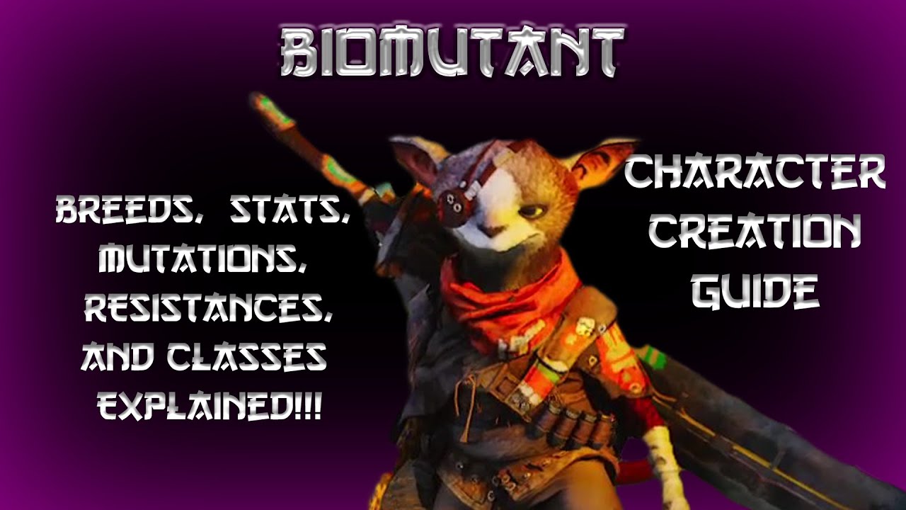 Biomutant- Character Creation Guide - YouTube