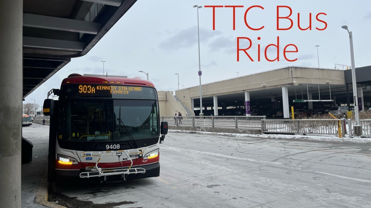 Toronto TTC Route 903 Bus Ride - Kennedy to Scarborough Centre Station ...