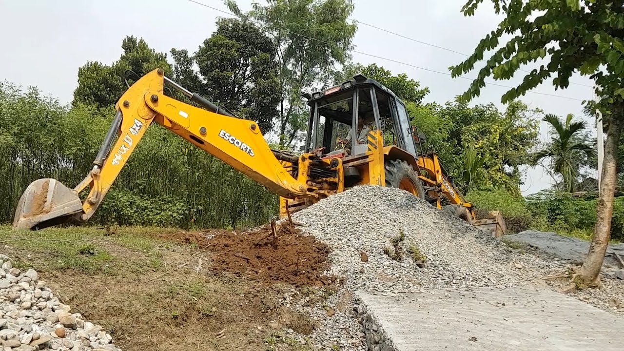 JCB Pulling Tree Roots - JCB Dozer Working Video - YouTube