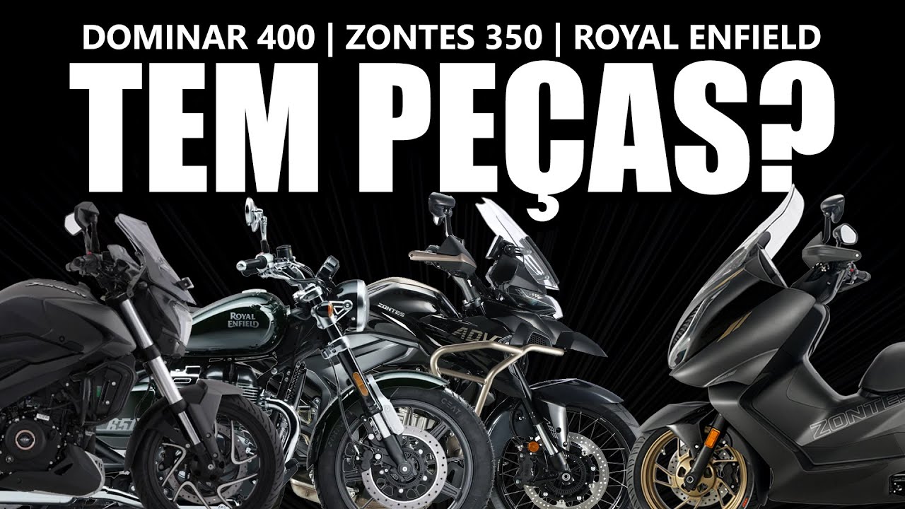 Tem peças no mercado? Dominar 400, Royal Enfield e Zontes 350 [T350X ...