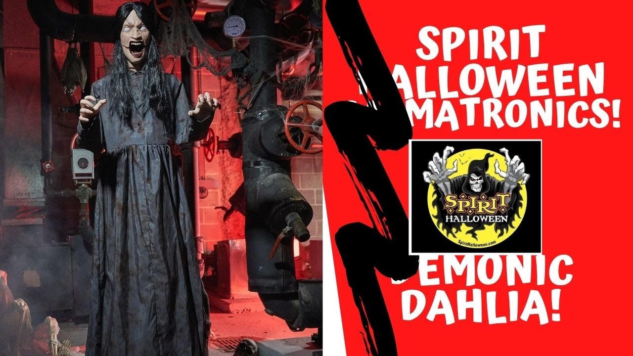 Spirit Halloween Animatronics | Demonic Dahlia! - YouTube