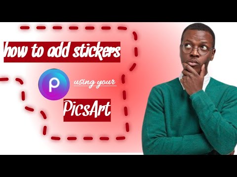 HOW TO ADD STICKERS YO YOUR PICTURE ][ USING YOUR PICSART - YouTube