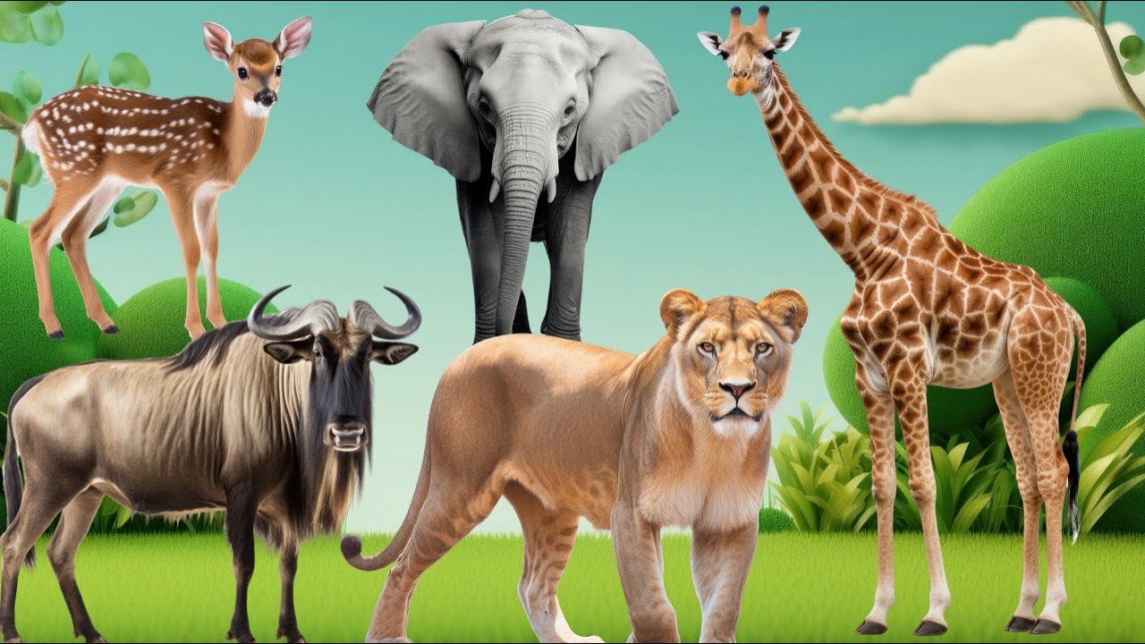 Lovely Animal Sounds: Elephant, Kitten, Guinea Pig. Hippo, Rhino, Horse ...