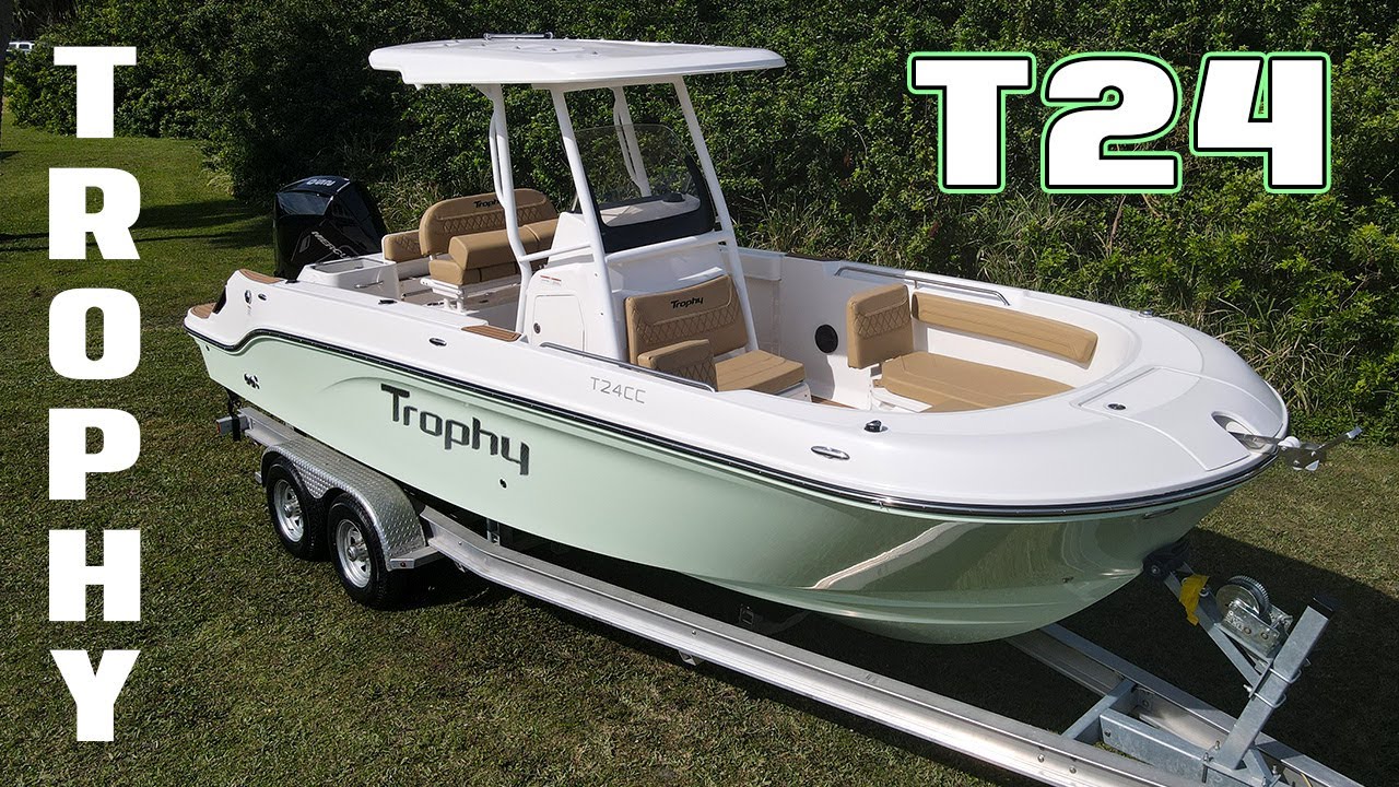 BRAND NEW MODEL Trophy T24CC Center Console - QUICK LOOK! - YouTube