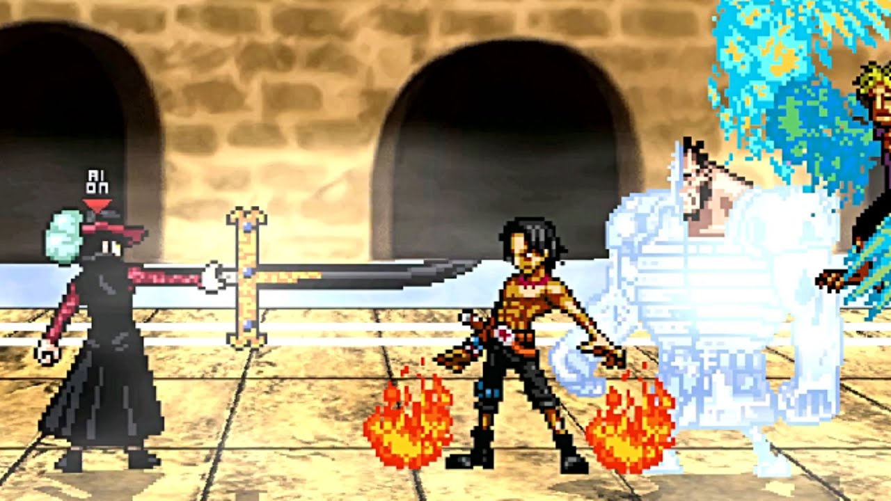 Mihawk Vs Diamond Jozu | One Piece Mugen - YouTube