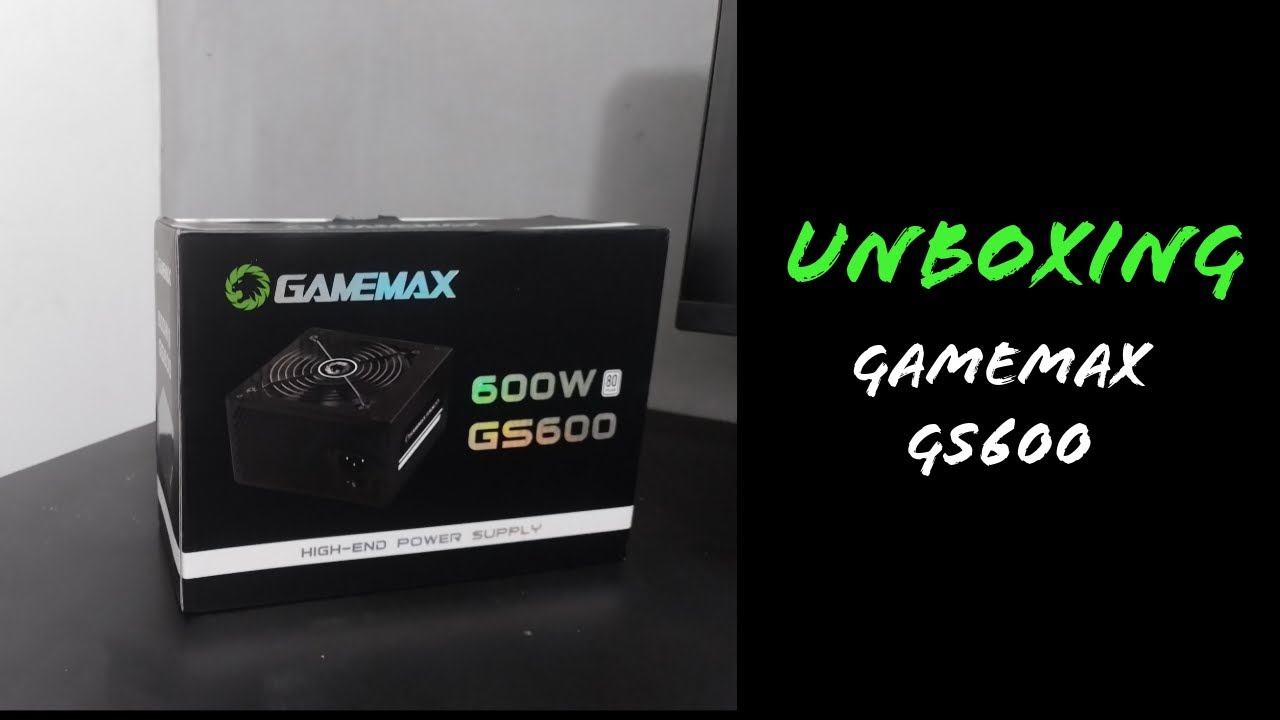 Unboxing da fonte GAMEMAX GS 600W - ESSA FONTE PRESTA?? #atx #fonte ...