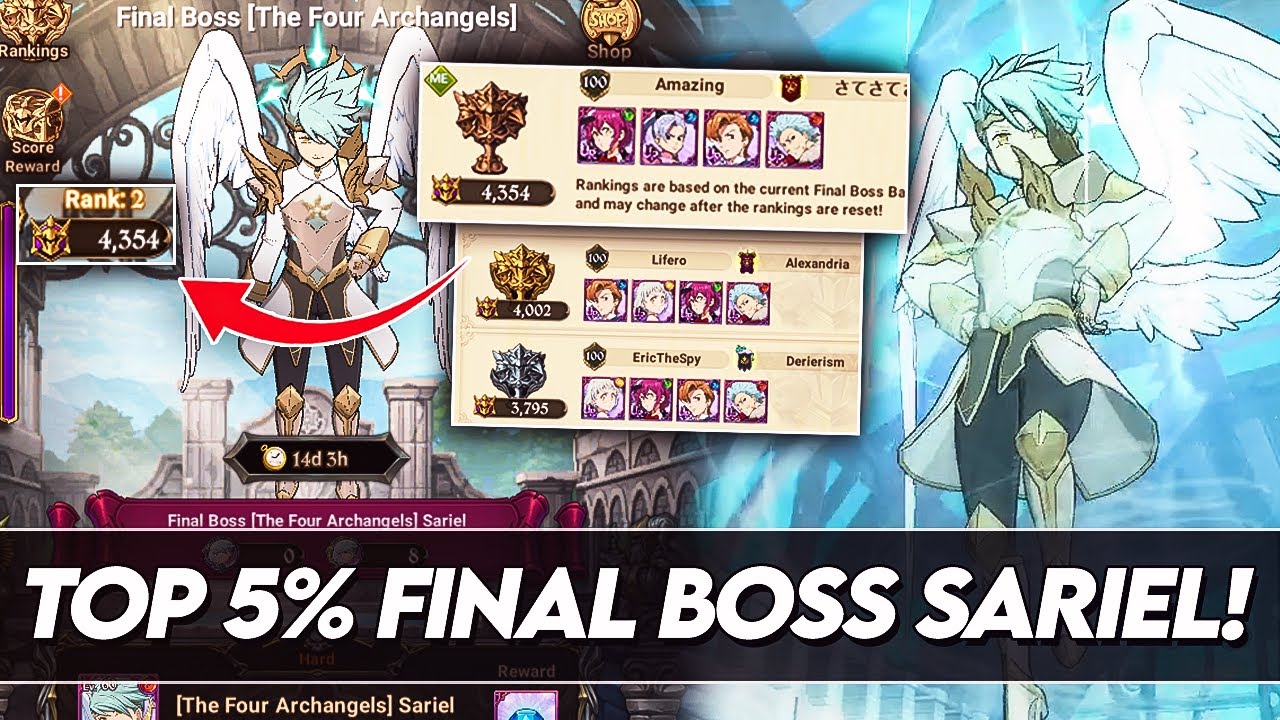 *F2P FRIENDLY* Top 5% 4300+ Points Guide! Final Boss CHALLENGE Sariel ...