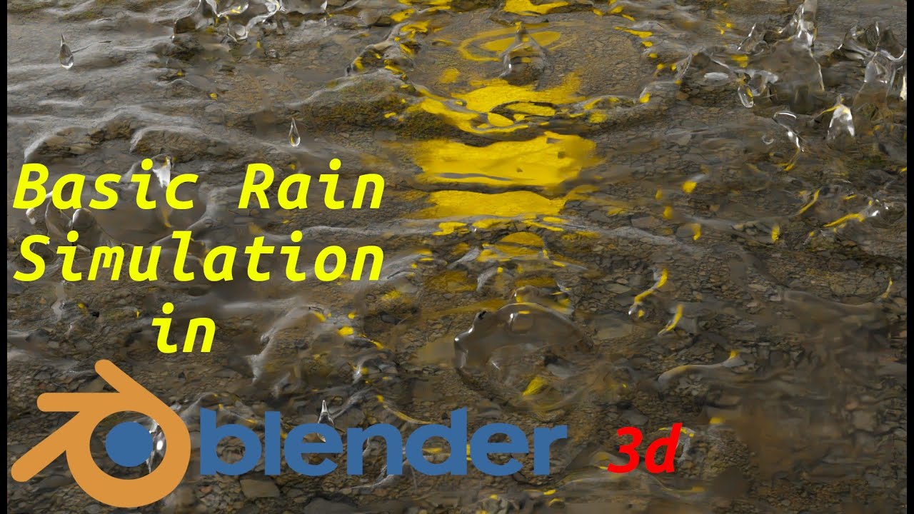Rain Simulation in Blender(Time leap) - YouTube