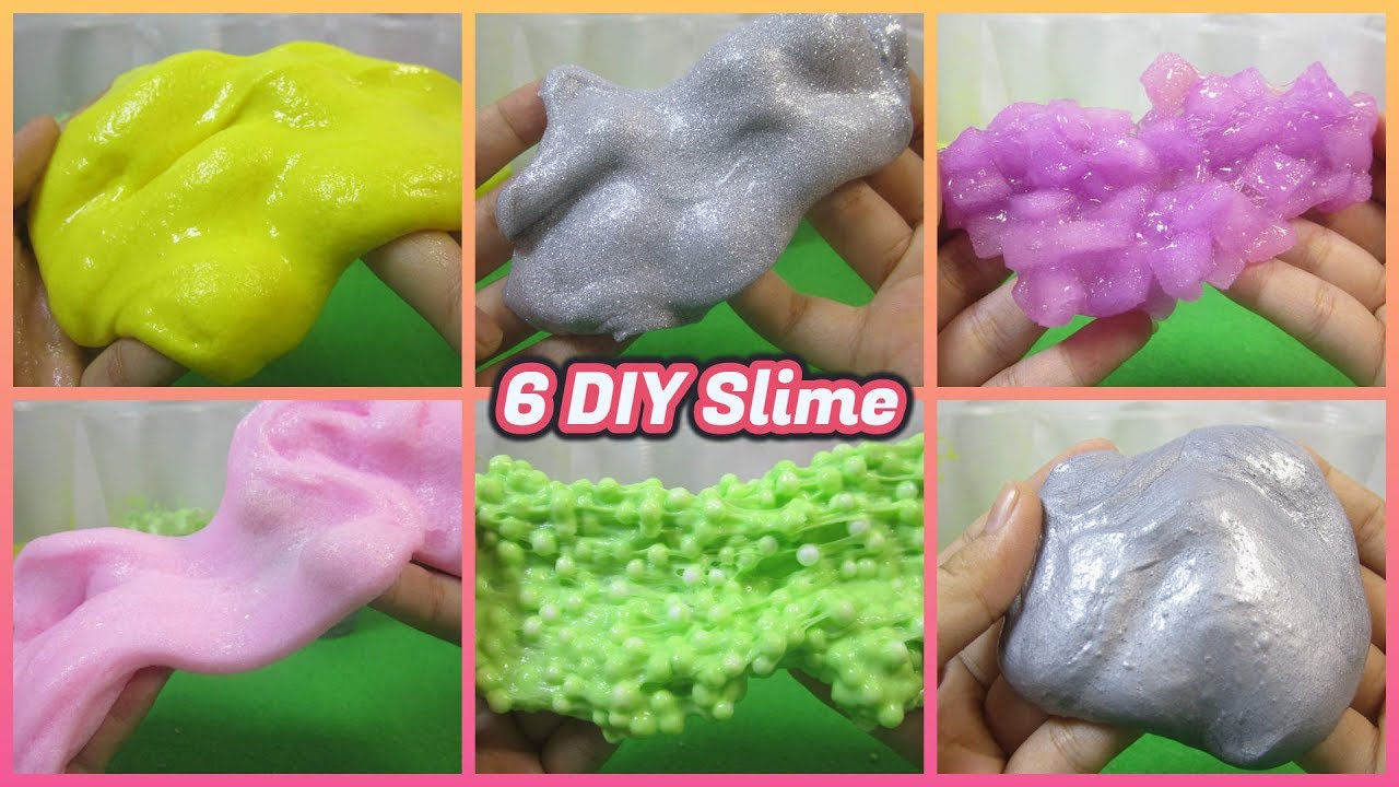 Làm 6 loại Slime với bộ KIT Slime/ MAKING 6 AMAZING DIY SLIMES / Ami ...