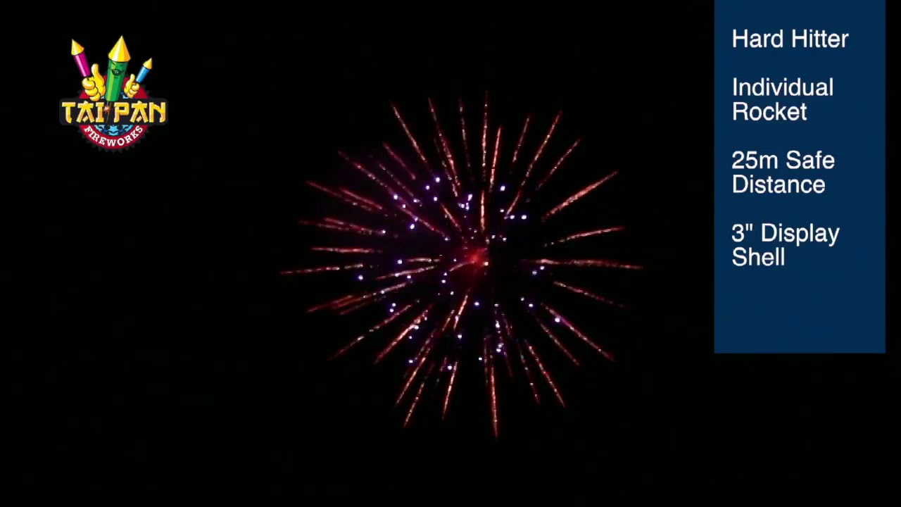 Tai Pan Fireworks Hard Hitter 3" Shell Rocket @ Astounded FIreworks ...