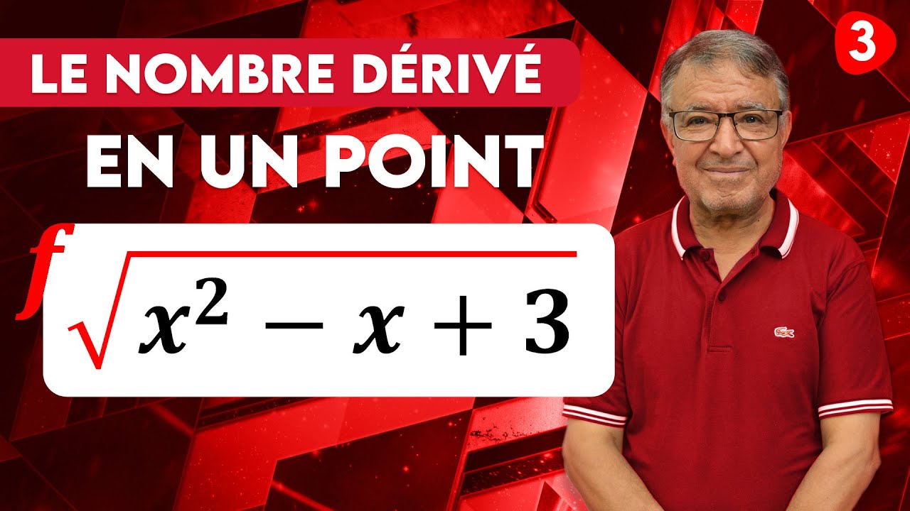 Le nombre dérivé d'une fonction en un point - Ex 3 - YouTube