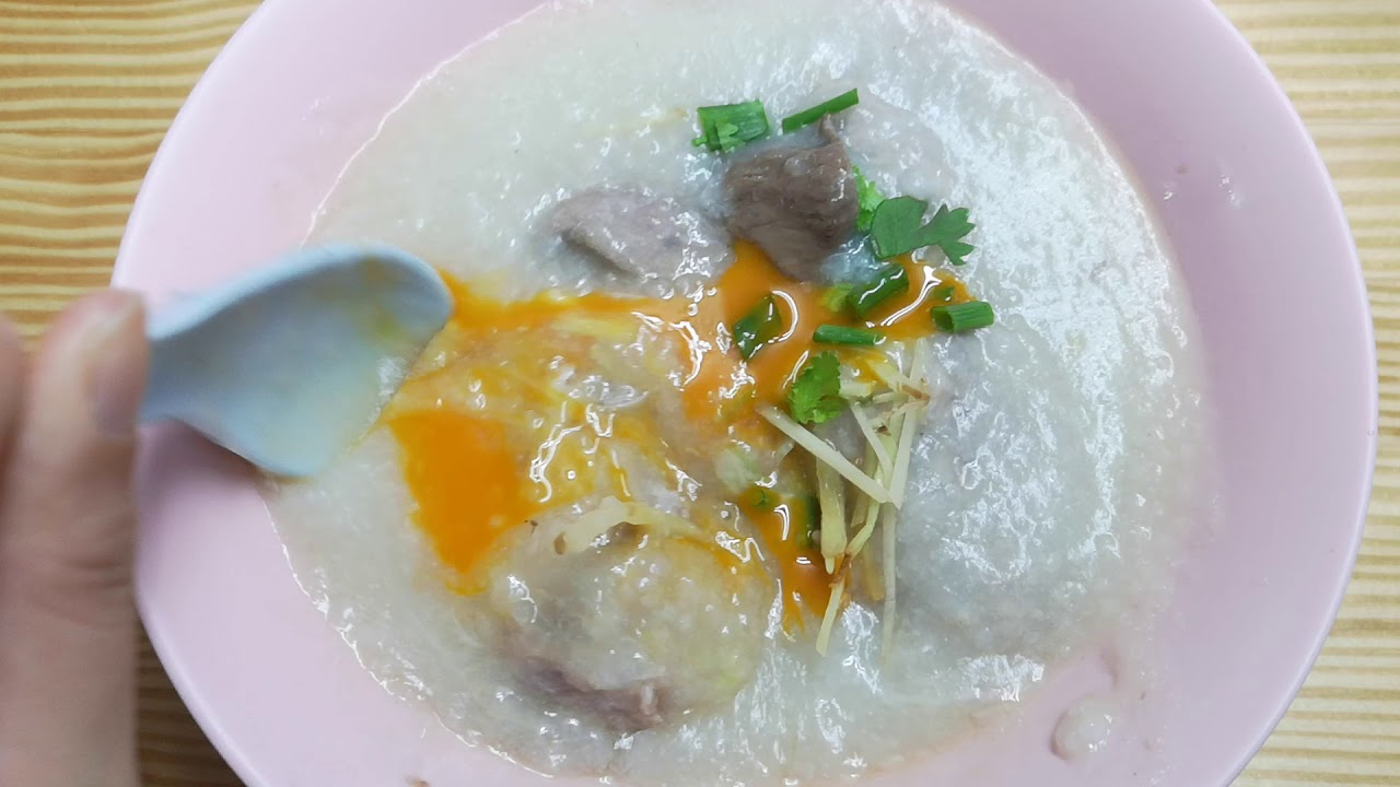 Michelin star 2018 Jok Prince Porridge Bangkok Thailand - YouTube