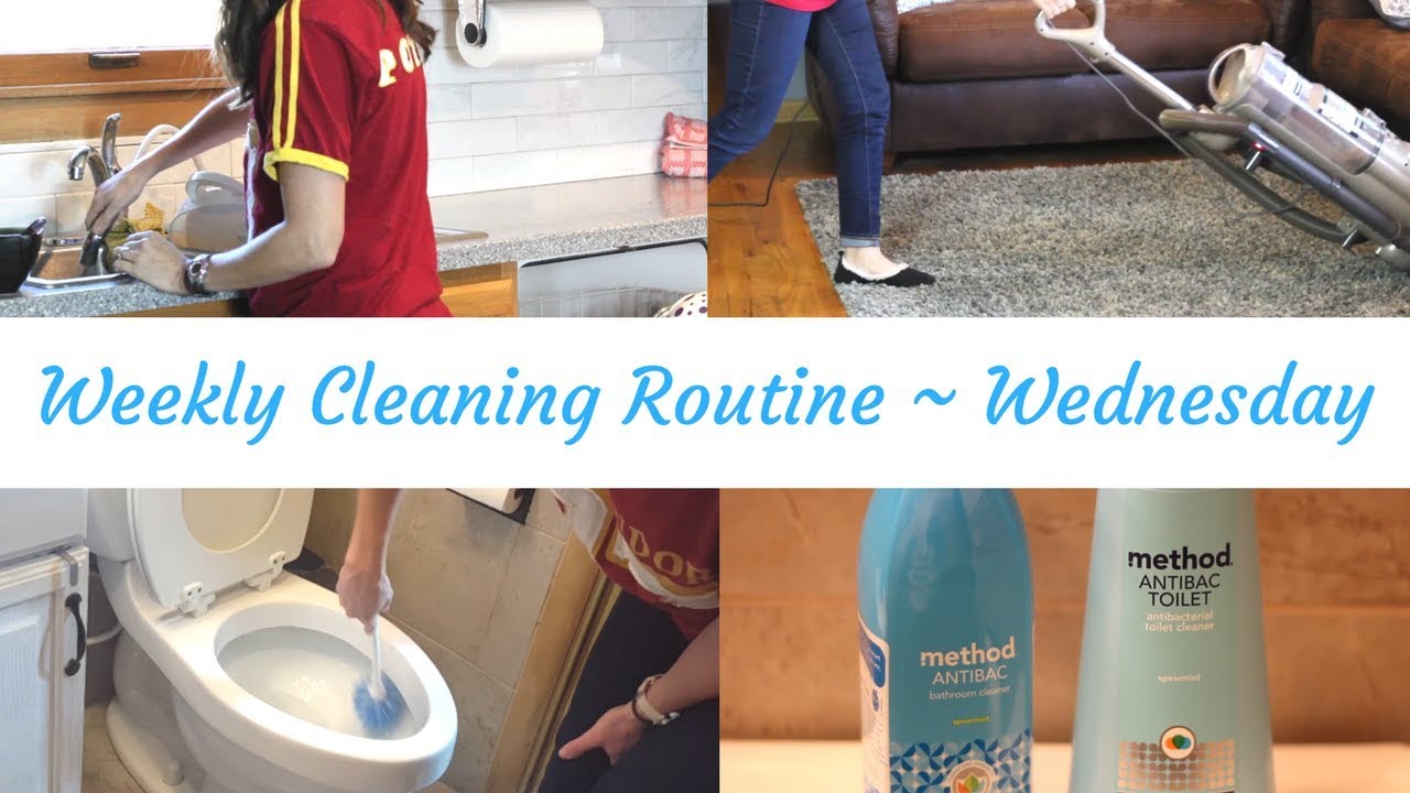 Weekly Cleaning Routine - Wednesday | Speed Clean With Me - YouTube