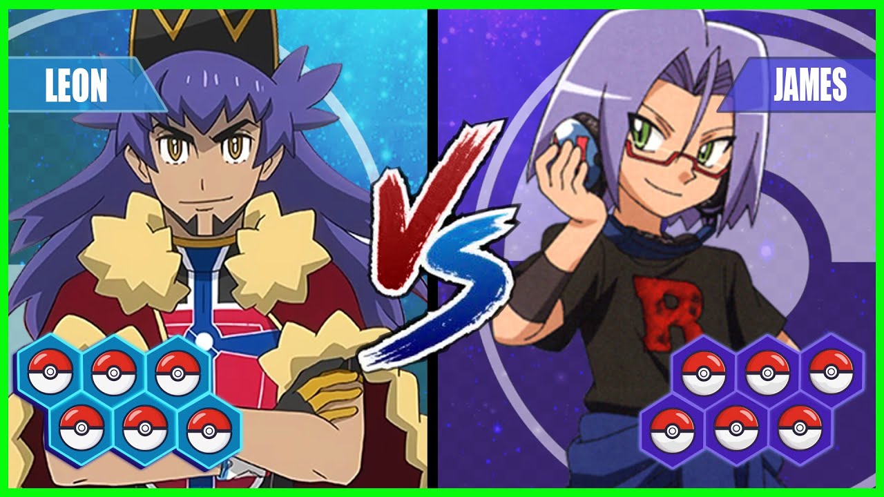 Pokemon Battle Pedia: Leon Vs James (Team Rocket) - YouTube