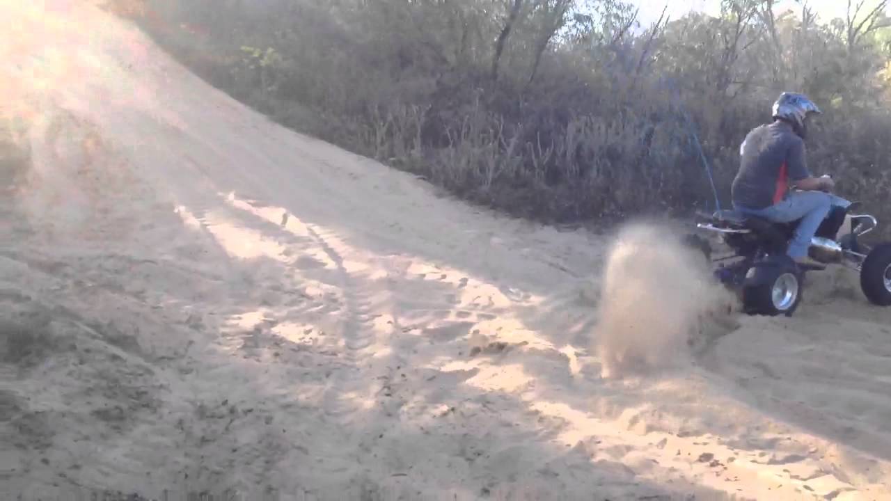 Altus lake sand dunes 250r hill climb - YouTube