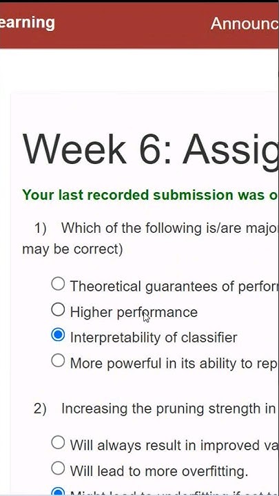 Introduction To Machine Learning week 6 assignment 6 2023 #nptel #assignment #trending #swayam ...