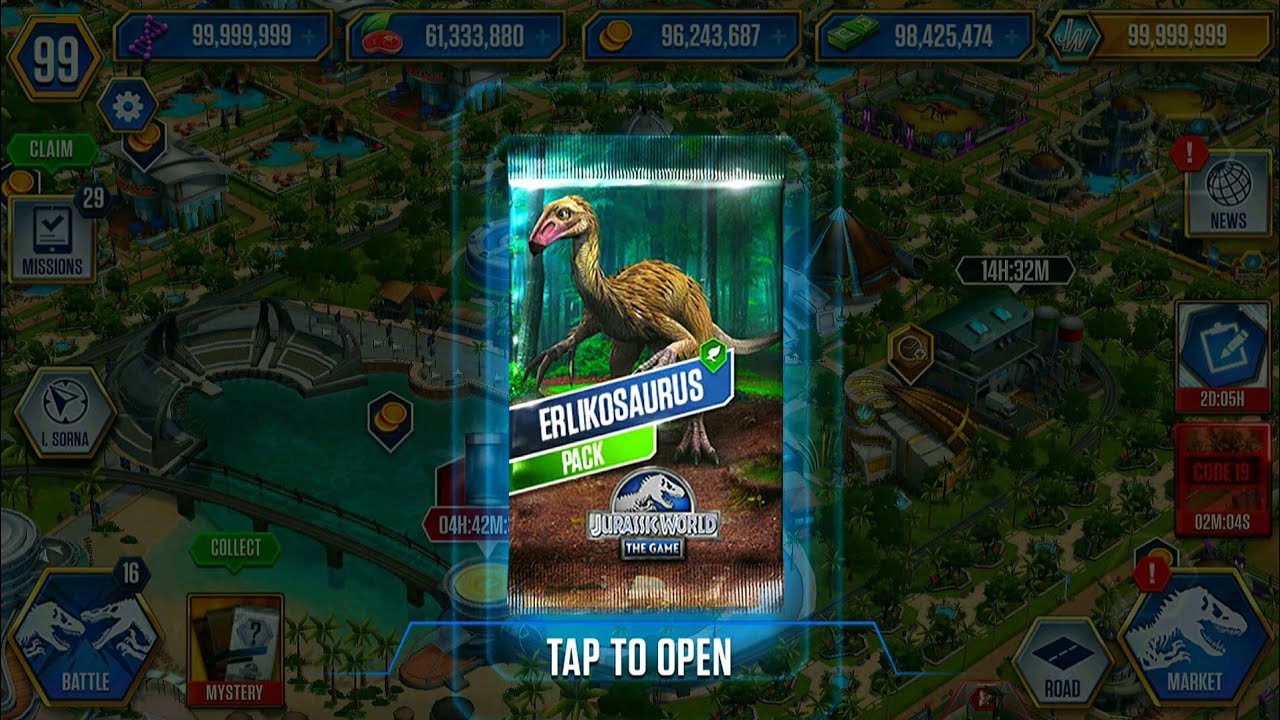 ALL CARNIVORES X3 MAX LEVEL 40 TOURNAMENT ERLIKOSAURUS (JURASSIC WORLD ...
