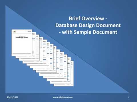How To Create A Design Document For Database