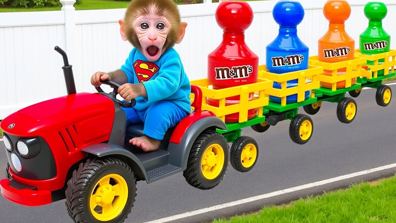 Mono BiBu come jelly arcoíris y va a jugar con el patito lindo - MONO ...