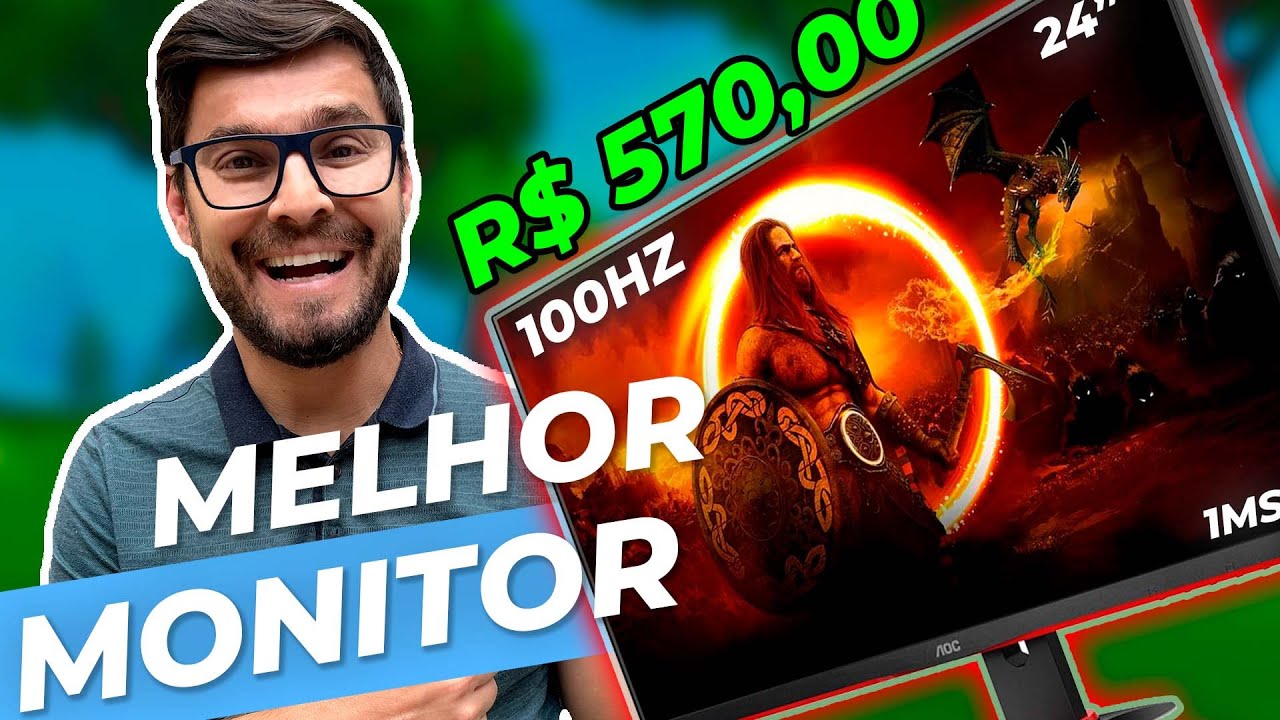 Novo MONITOR Custo Beneficio Bom e BARATOI! Análise do AOC 24" 24G2E1 ...