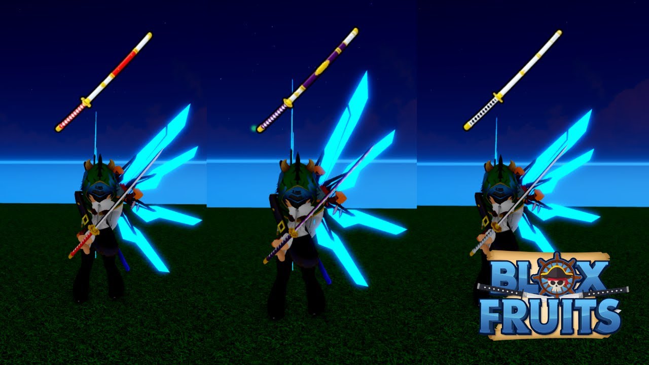 Blox Fruits Sword Redesigned Showcase: Oroshi (Wando) / Saishi (Saddi ...