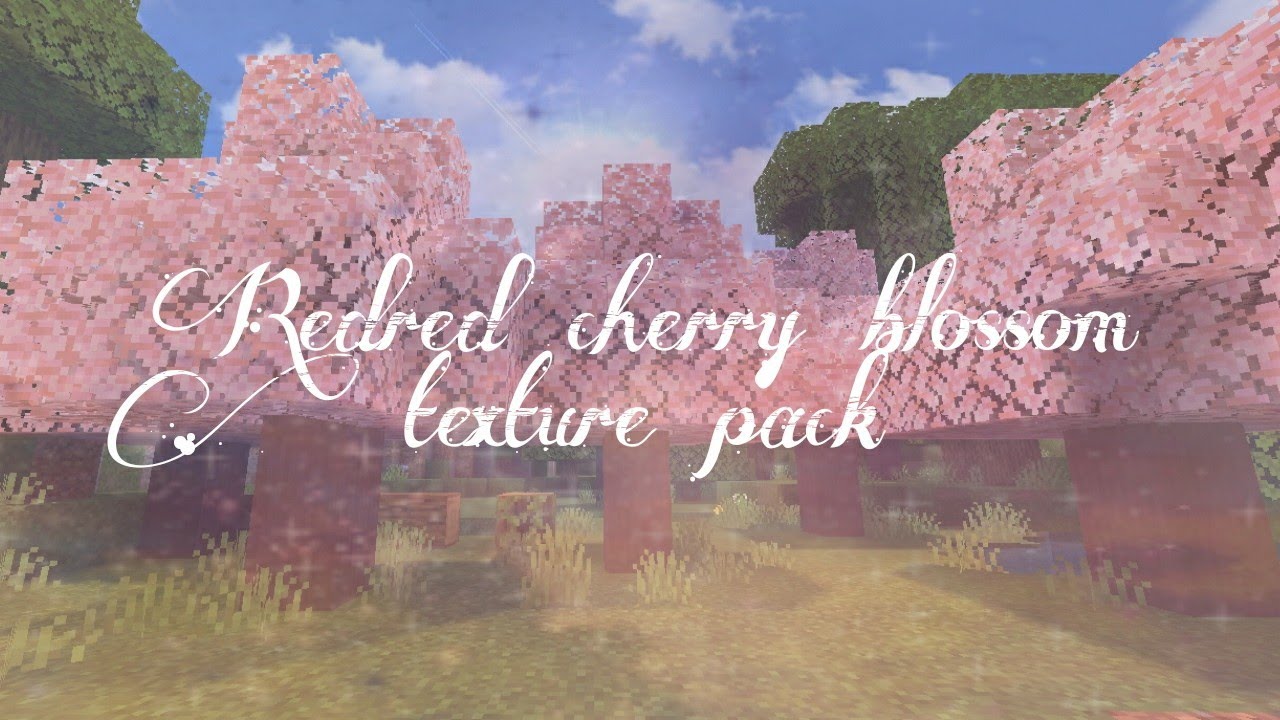 Redred cherry blossom texture pack🍒🌸 - YouTube