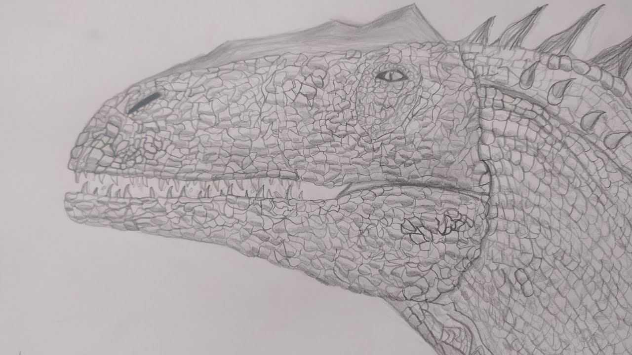 How to draw Giganotosaurus from Jurassic World Dominion - YouTube