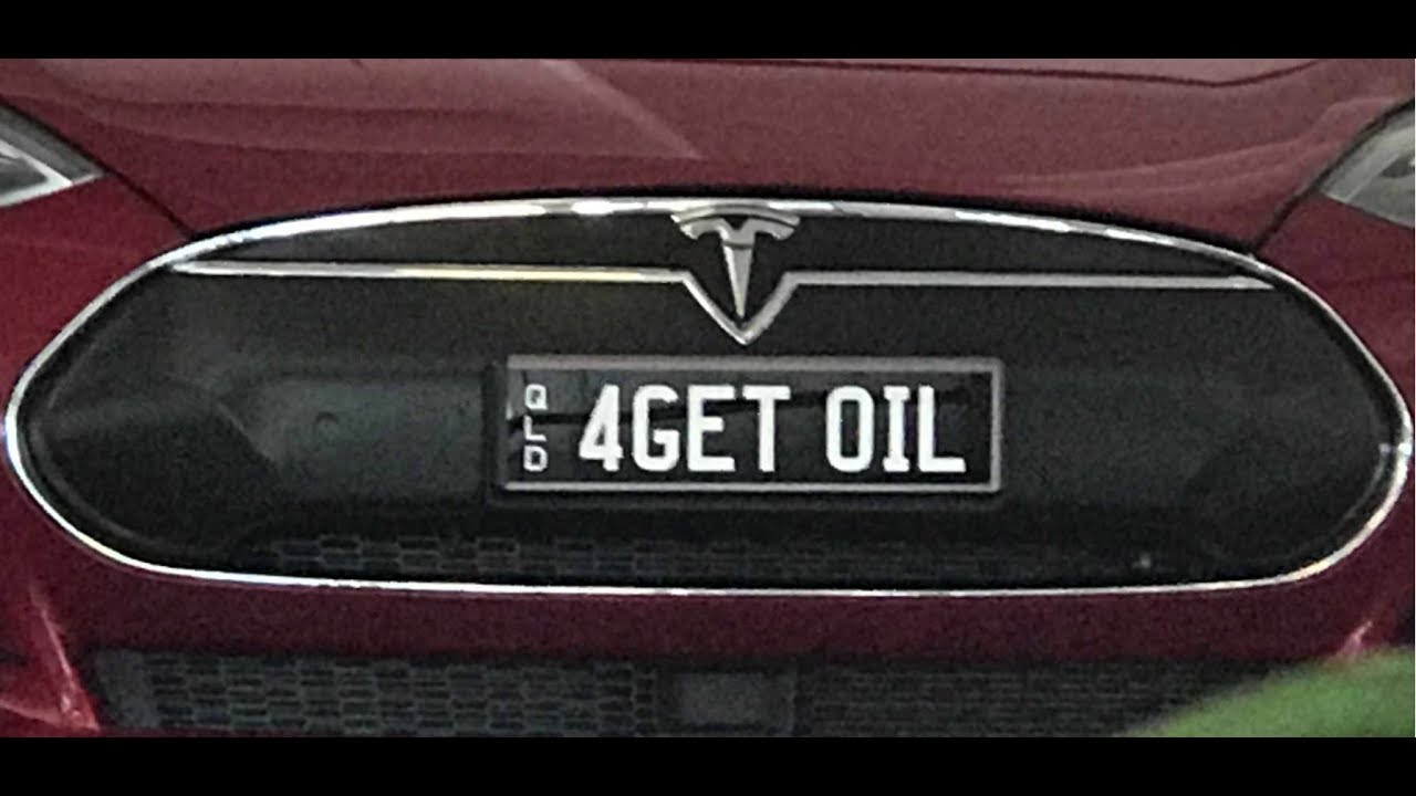 Once again multiple Tesla EVs charging at Pacific Fair, one with a ...