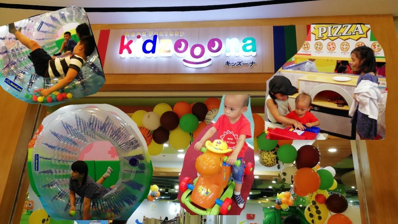 INDOOR PLAYGROUND FUN at Kidzoona Uptown Mall - YouTube