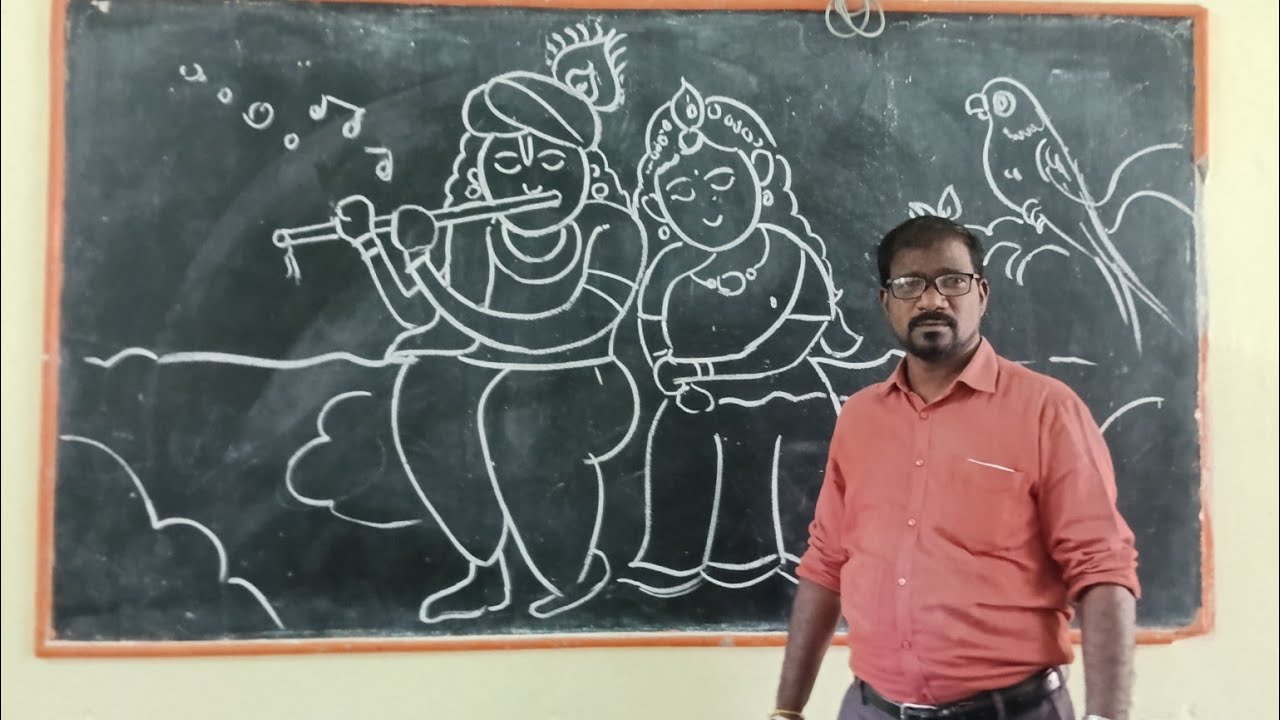 krishnashtami special drawing - YouTube