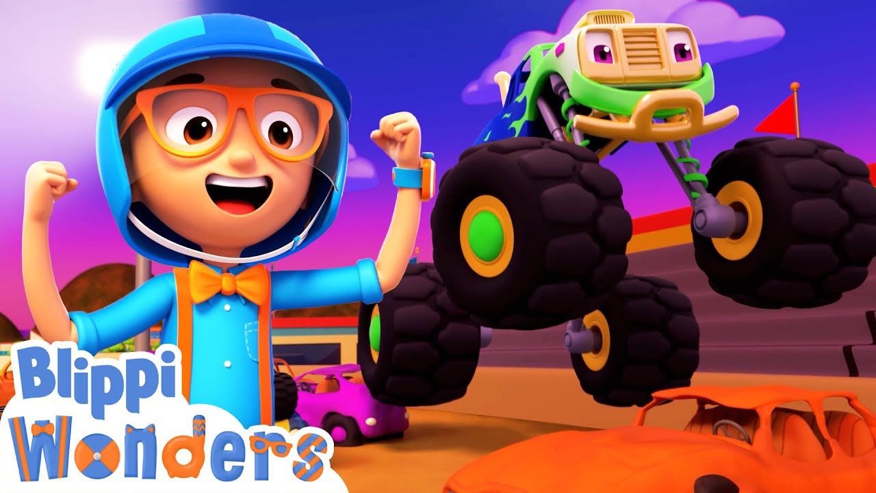 Blippi Learns About Monster Trucks! | FULL EPISODE | Blippi Wonders ...