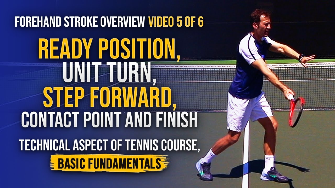 FOREHAND STROKE Video 5 of 6 (Ready Position, Unit Turn, Step Forward ...