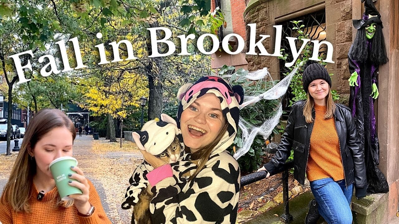 The Perfect Fall Day in Brooklyn | Halloween Decor, PSL, & Cat Costumes ...
