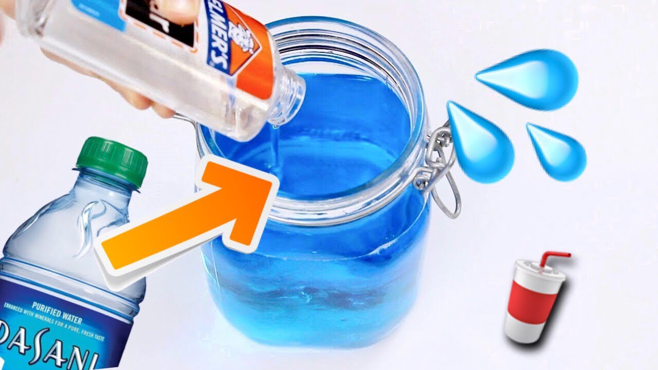 HAZ SLIME💦 DE AGUA | LA MEJOR RECETA DE SLIME TRANSPARENTE | KEVIN ...