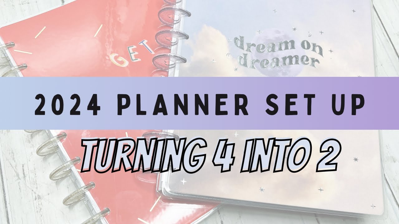 2024 Planner Line Up Set Up || turning 4 planners into 2 planners - YouTube