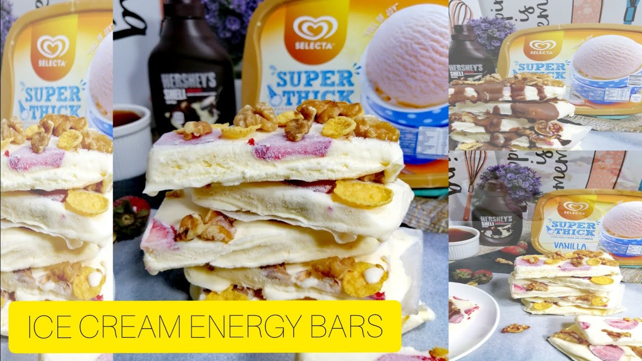 ICE CREAM ENERGY BARS | MY SUPER THICK CREATION with SELECTA VANILLA ...