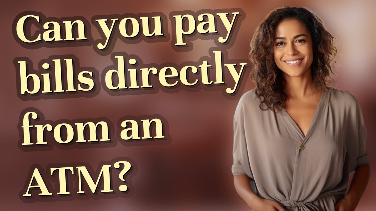 Can you pay bills directly from an ATM? - YouTube