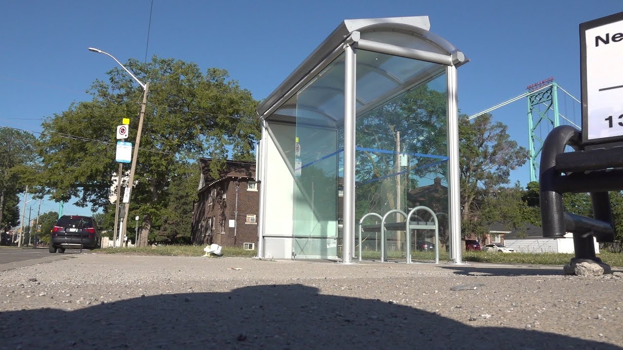 New Transit Windsor Bus Shelters - YouTube