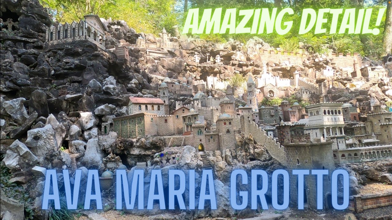 AMAZING Ava Maria Grotto in Cullman AL - Tour Set to Music - Miniature ...