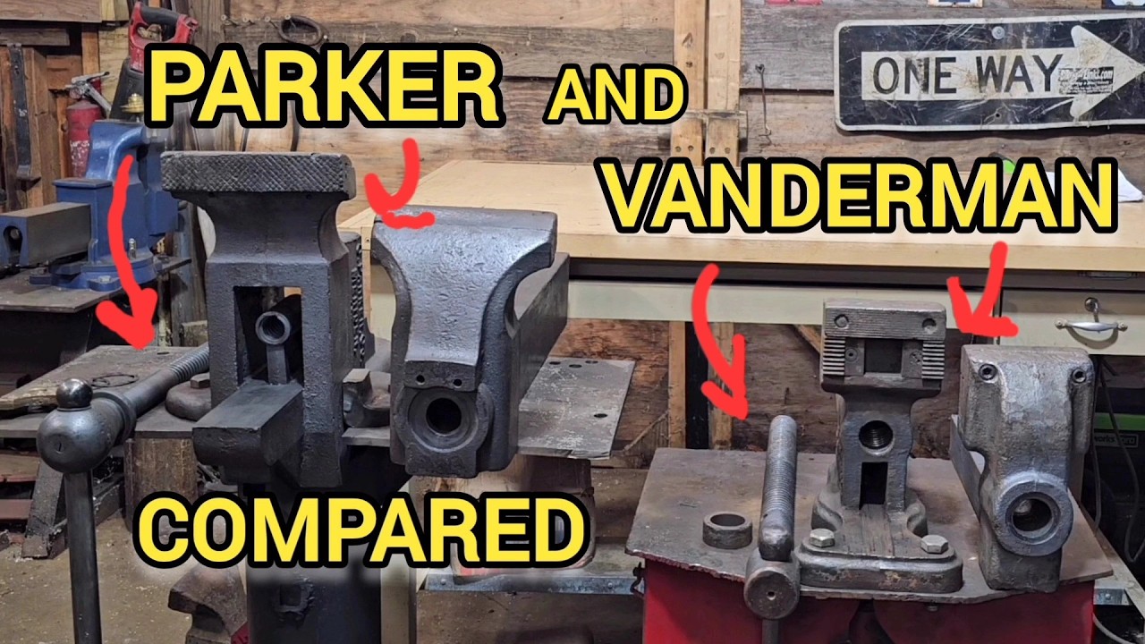 Vise design compared. 8" 240lb Parker 600 & a 150lb 6" No 3 Vanderman ...