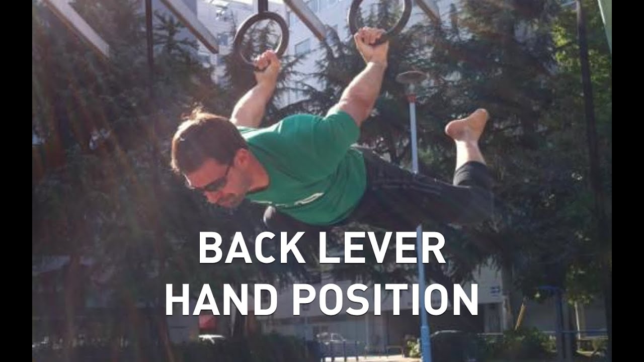 Hand Position for the Back Lever on Gymnastic Rings - YouTube