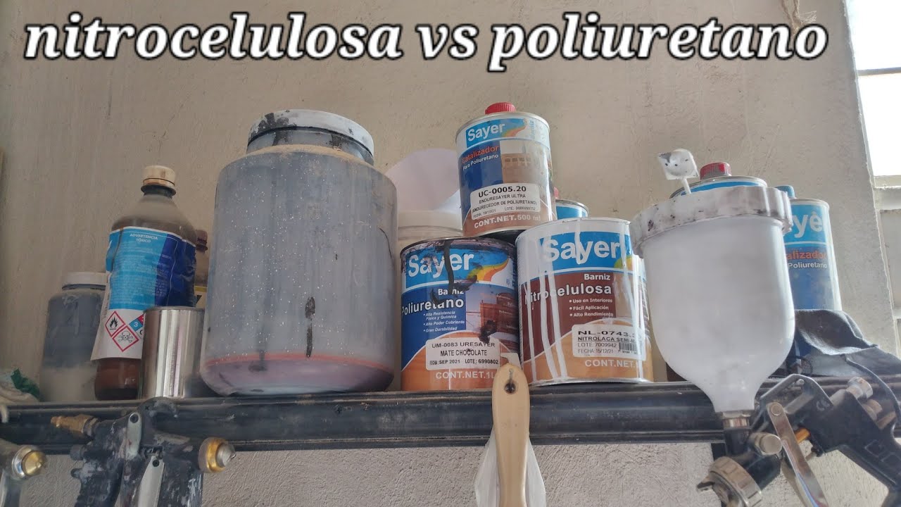 nitrocelulosa vs poliuretano tu cual prefieres usar - YouTube