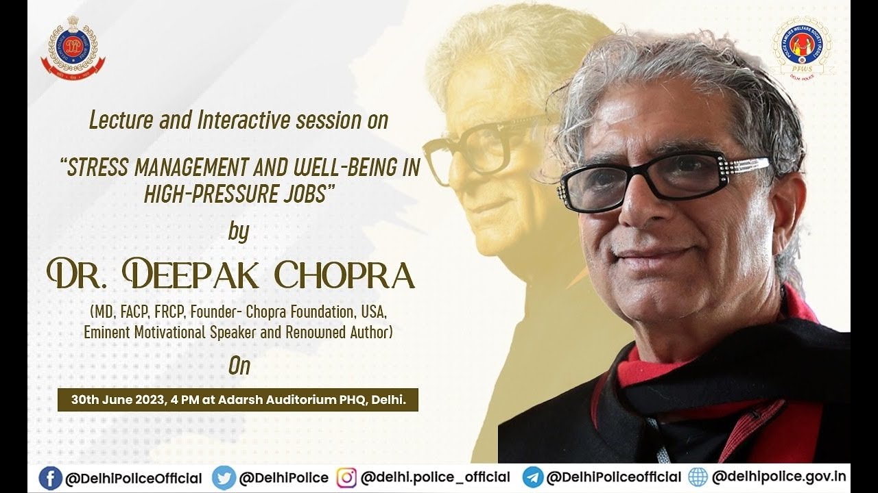 Stress Management And Well Being In High-Pressure Jobs | By Dr. Deepak ...